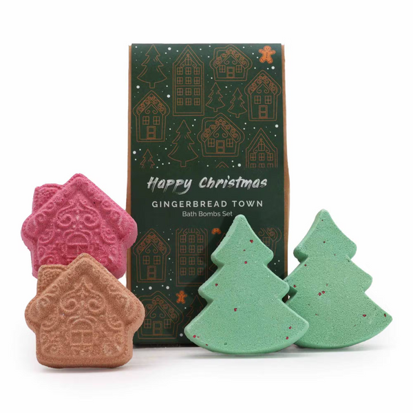 Gingerbread Town Bath Bomb Gift Set | Bella Forever