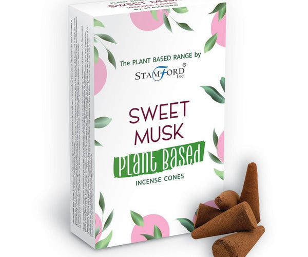 Sweet Musk Plant-Based Incense Cones | Bella Forever